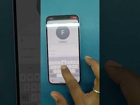 How to save contact number in iPhone 12 | How to save new contact numbers in iPhone |
