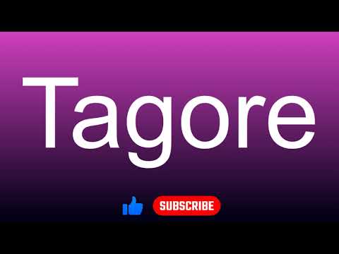 How to correctly pronounce - Tagore