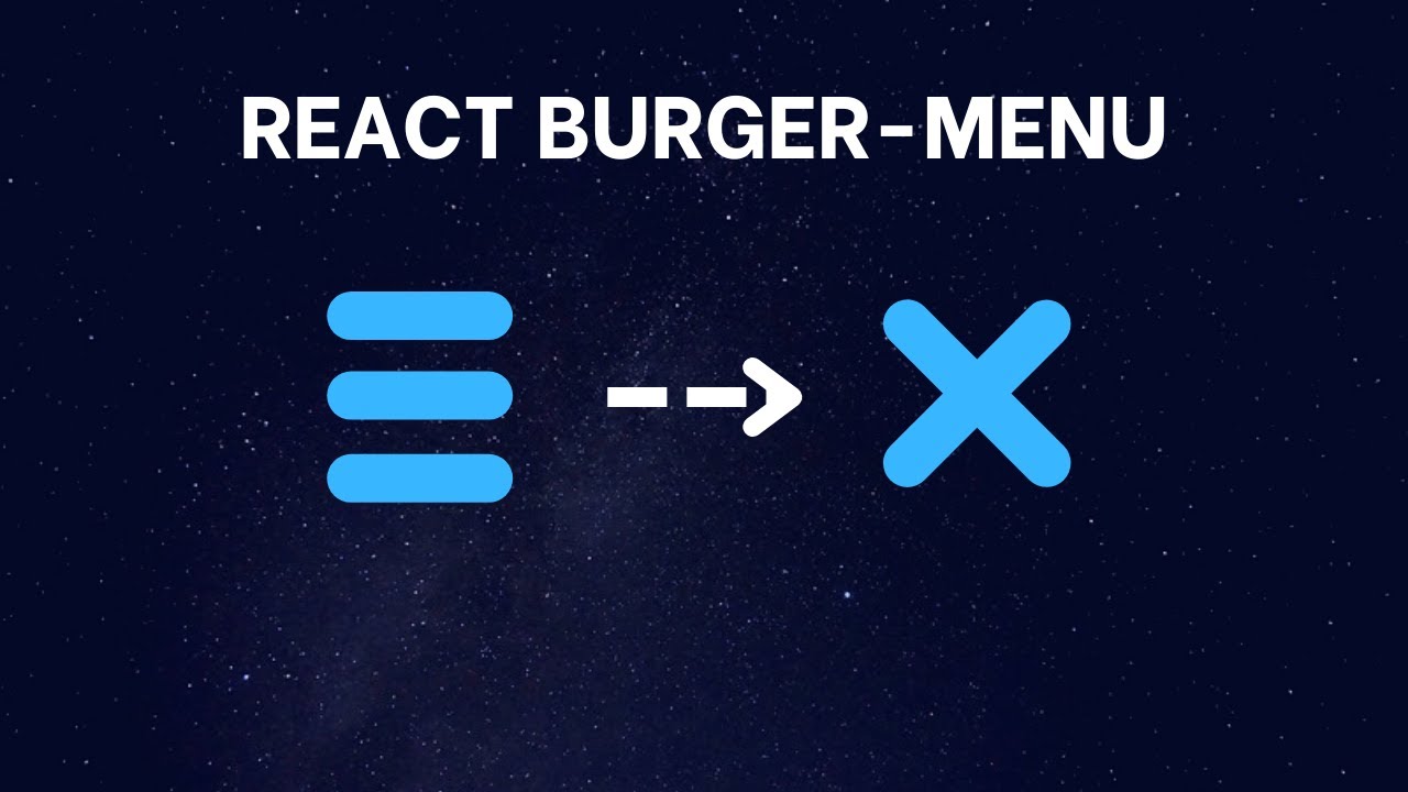 React Animated Navbar Burger Menu