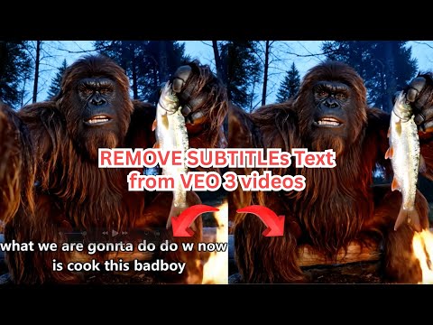 How to remove Caption / Subtitle Text from VEO 3 Videos Easy