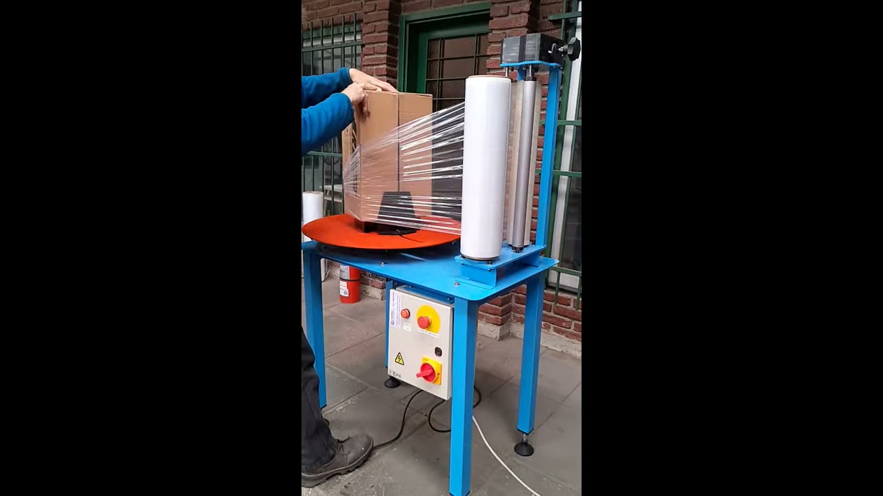 ENVOLVEDORA PALETIZADORA PARA PAQUETES, CAJAS Y VALIJAS