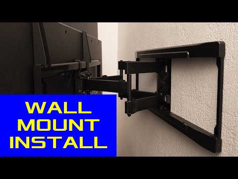 Onn Full Motion TV Wall Mount Installation - 50"-86" size TVs
