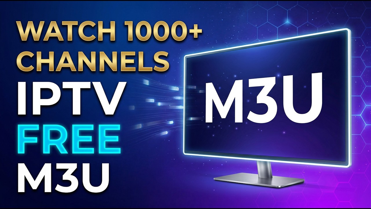 FREE IPTV M3U Playlist 2026 | 1000+ Live TV Channels (Any Device)