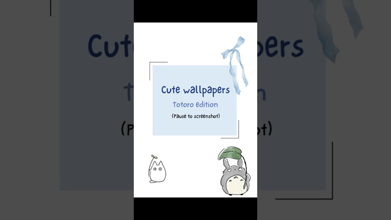 Totoro wallpapers ideas #wallpaper #cute #aesthetic #totoro #ghibli #lockscreen