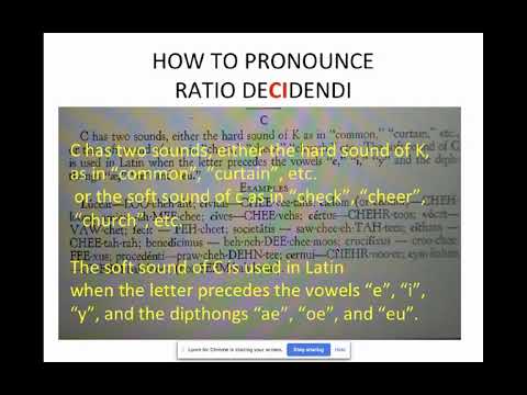 How to Pronounce Latin Legal Terms #LatinMaximsPronunciation