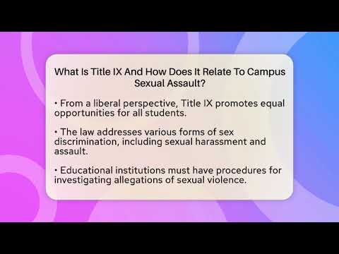 What Is Title IX And How Does It Relate To Campus Sexual Assault? - We Are Liberal