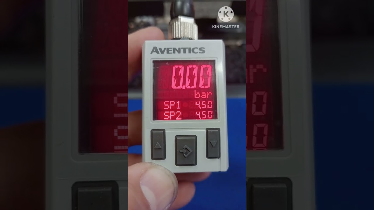 How to set setting the aventics pressure switch for machine air supply to get the low alarm 2023