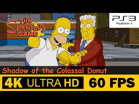 Shadow of the Colossal Donut | The Simpsons Game | Walkthrough, No Commentary, PS3