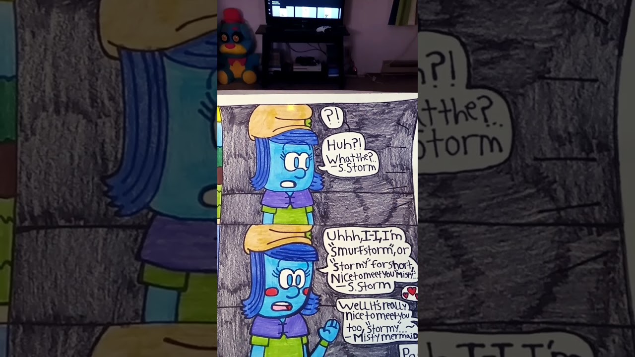 Smurfstorm Meets Misty Mermaid | Gift for @caliyahspencer3023 | WET DREAMS | Drawn by O.B.D😇💚💙💖💫