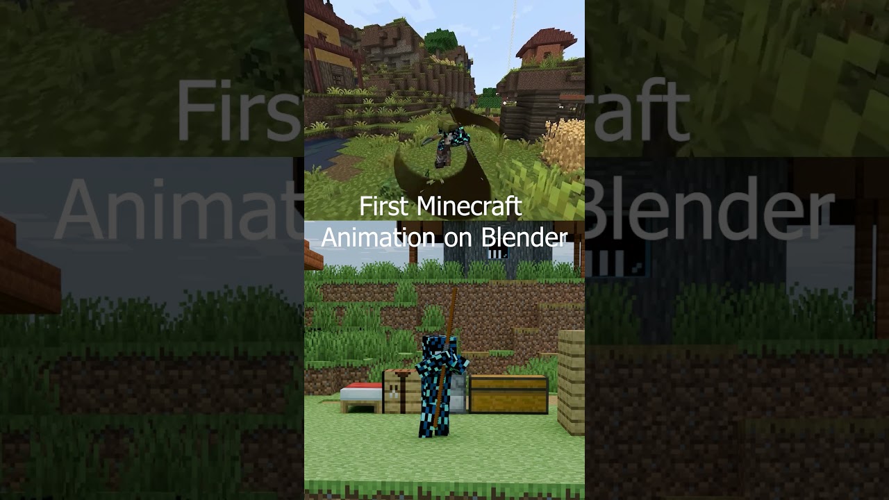 I tried to Animate in Blender  #minecraft #dawncraft #blender #animation