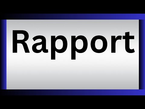 How To Pronounce Rapport | What Is The Meaning Of Rapport