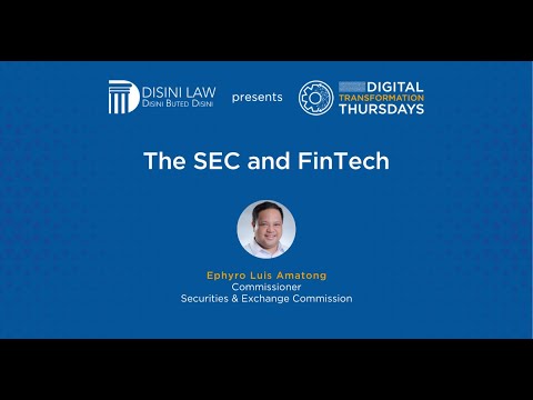 The SEC and FinTech (SEC Comm'r Eph Amatong)