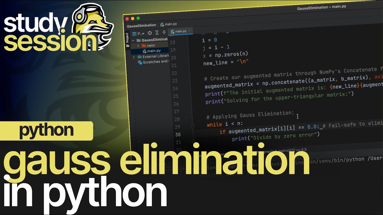 Gaussian Elimination In Python | Numerical Methods