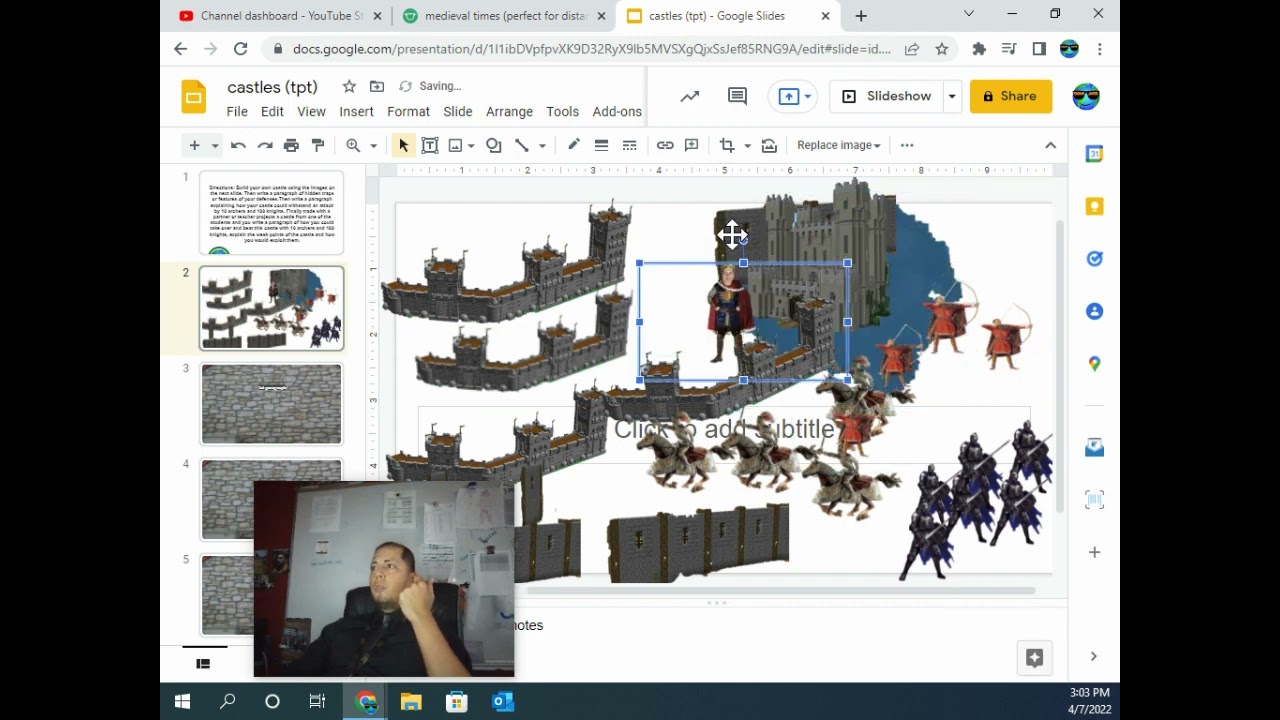Medieval castles | fun google slides lesson