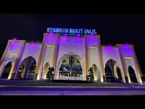 Night view and walking @ National Stadium Bukit Jalil, KL