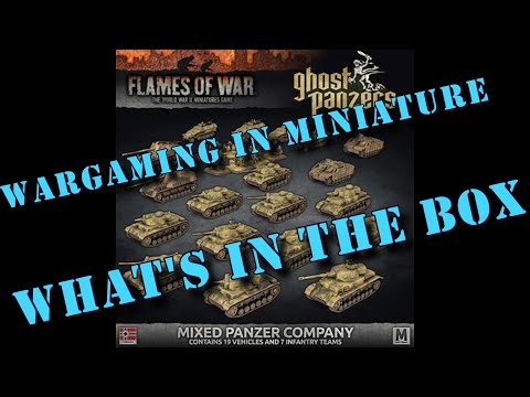 🔴 What's in the Box ☺ 15mm Flames of War Mixed Panzer Co