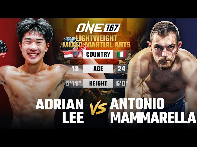 Adrian Lee ONE 167: FREE FULL FIGHT: Adrian Lee arrives in the big ...