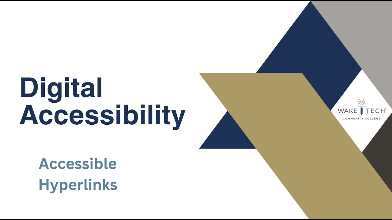 Accessible Hyperlinks