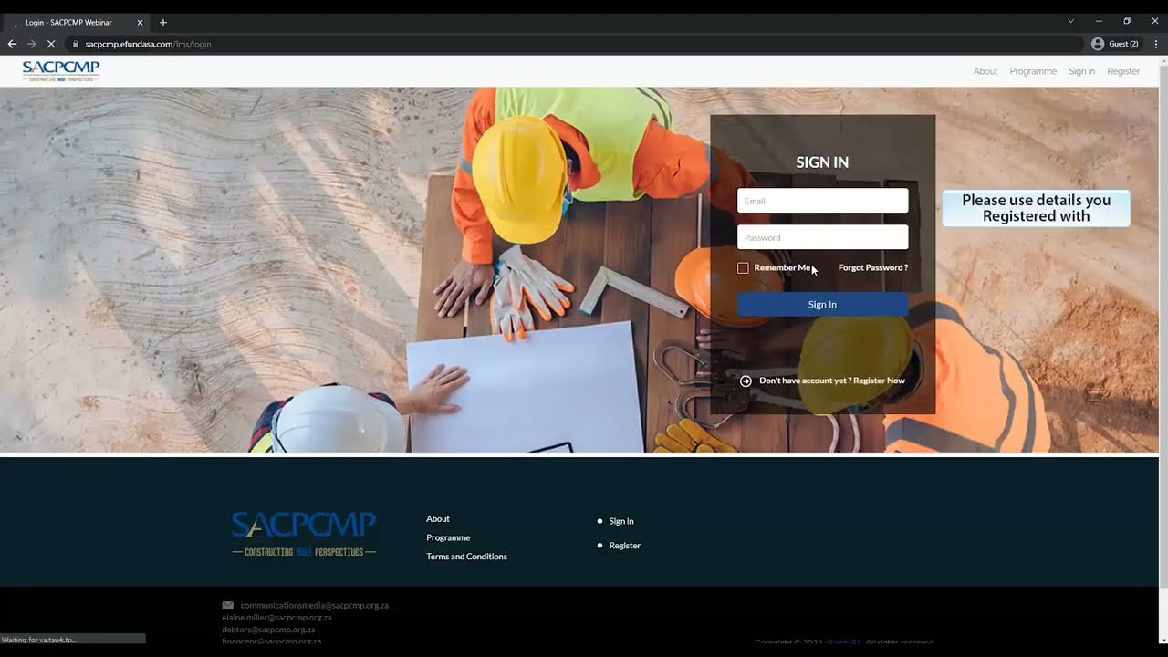 SACPCMP 2022 Webinar