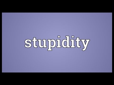 Stupidity Meaning
