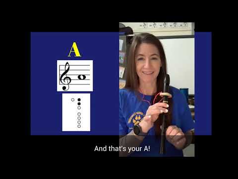 Recorder Fingering A