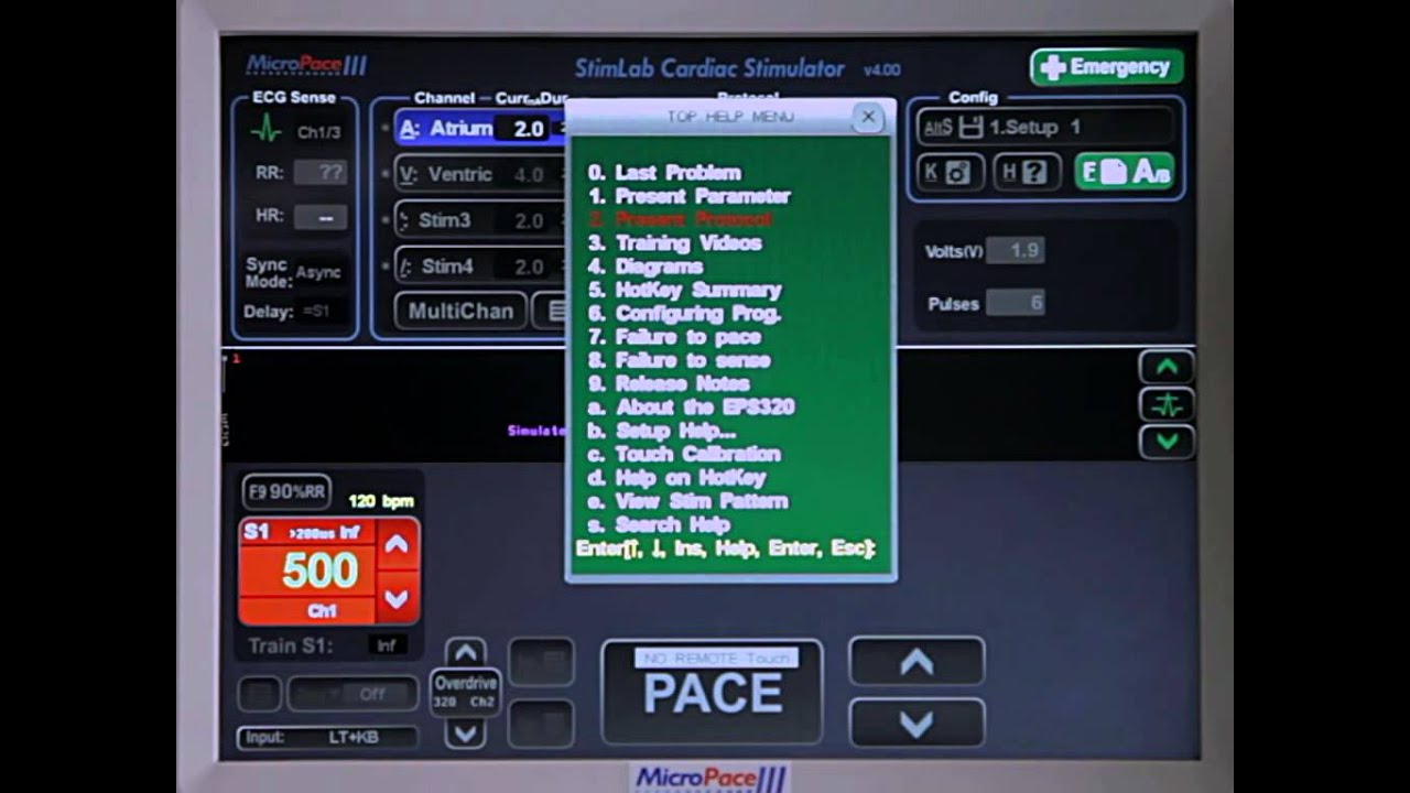 7B - Help Features - Help Main Menu