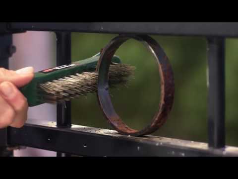 How to paint a metal fence