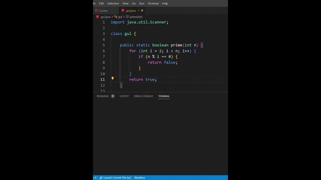 prime number in java #java #programming  #shortvideo #shorts
