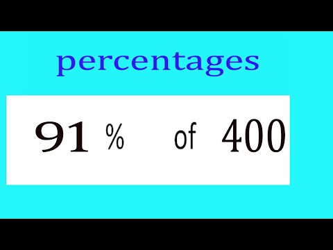 Percentages 91 Percentage(%) of 400