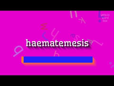 How to say "haematemesis"! (High Quality Voices)