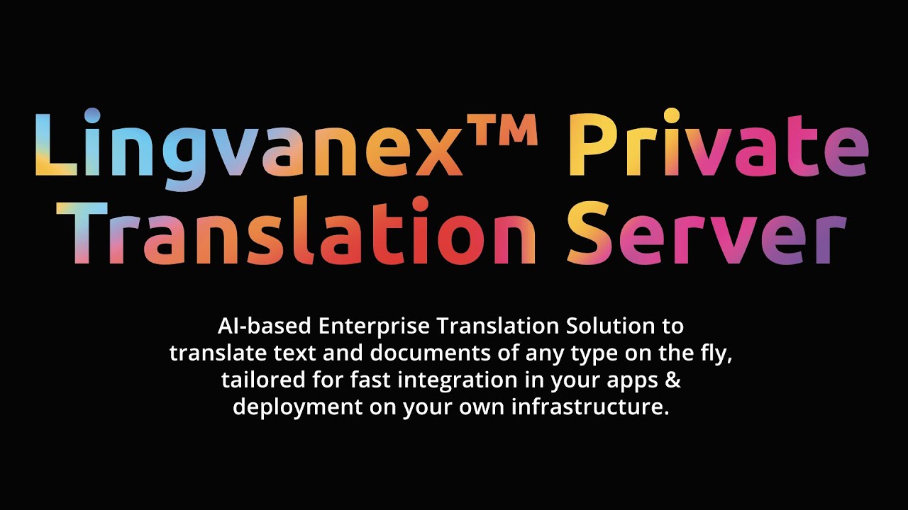Private Translation Server | On-premise secure translation | Lingvanex Enterprise Security Solution
