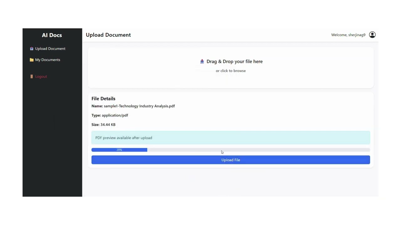AI Document Analyze Video