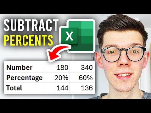 How To Subtract A Percentage From A Number In Excel - Step By Step