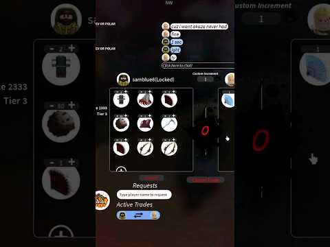 [Project Slayers] TRADING UP TO TIER 3 POLAR FANS!!#roblox #projectslayer #daily #share #shortsvideo