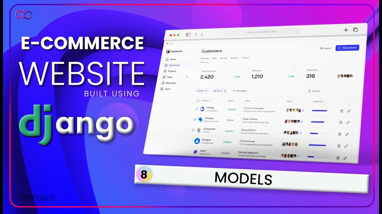 Model and Database Struction using Django|  | E-commerce Website using Django | Ep. 8 [Part 1/3]