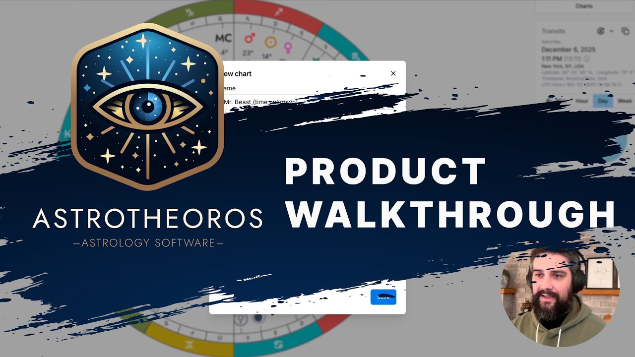 Astrology Software Walkthrough - Astrotheoros