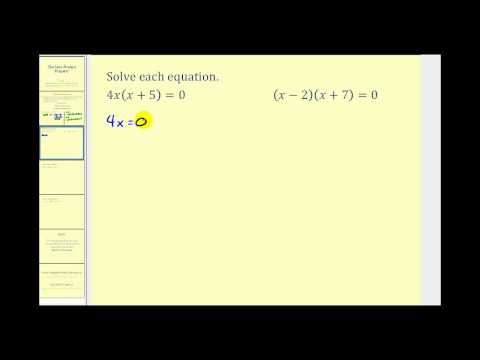 The Zero-Product Property | Math Help from Arithmetic through Calculus ...