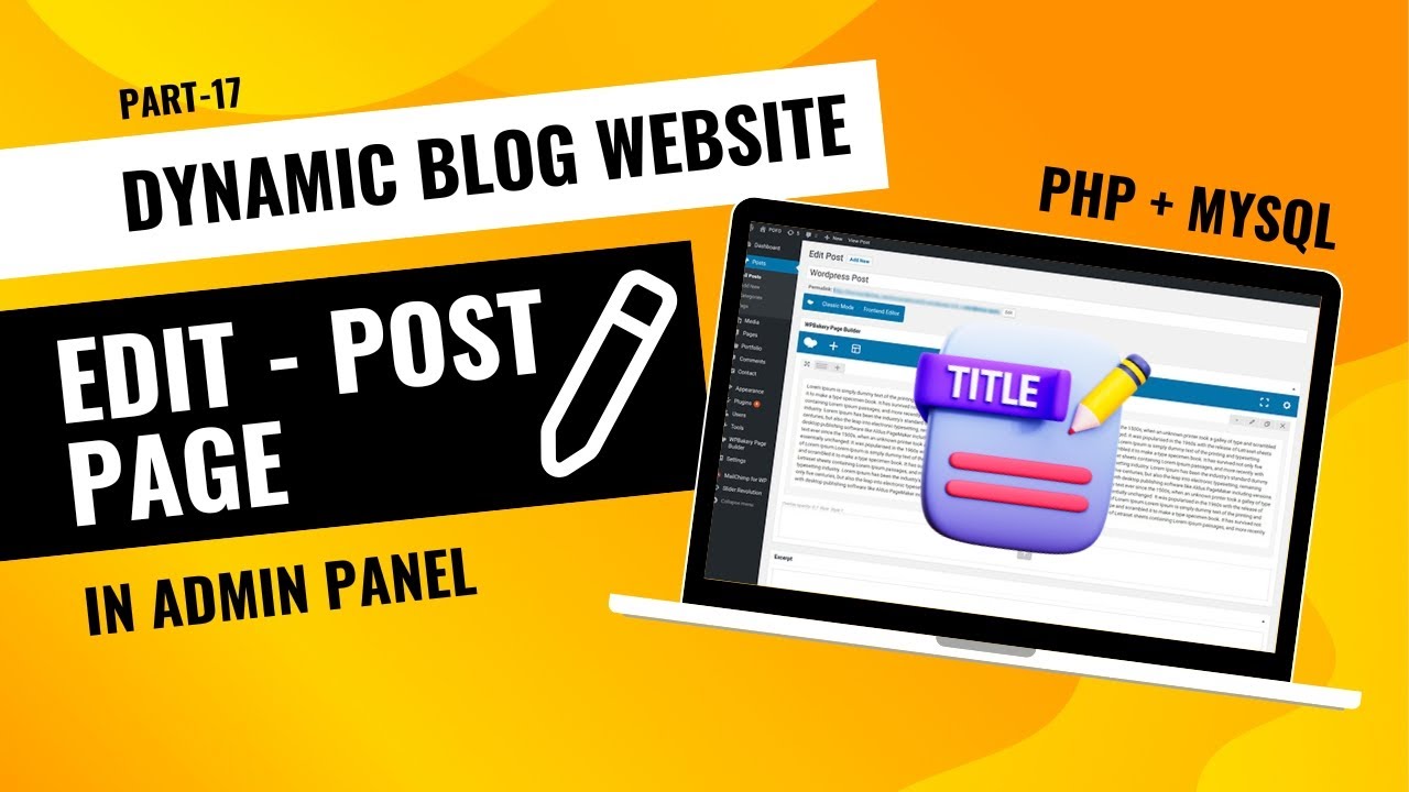 ✏️ Edit Blog Post in Admin Panel using PHP MySQL | Step-by-Step Tutorial