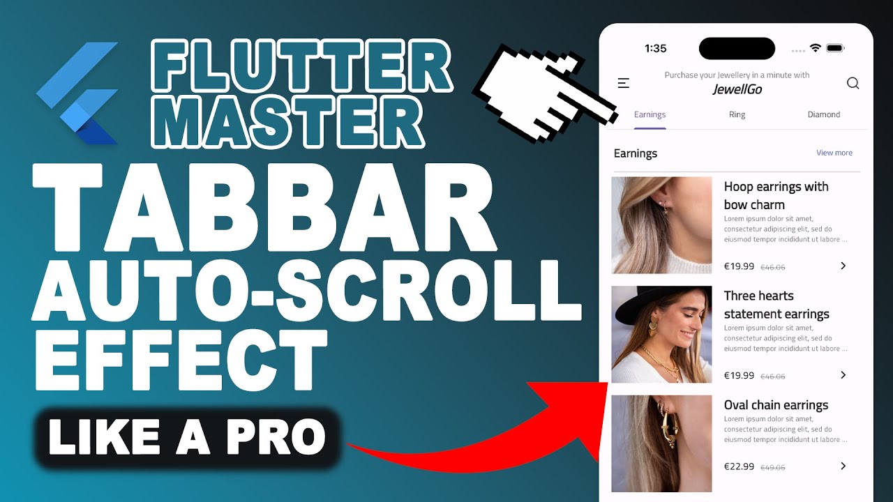 Flutter Tutorial | Dynamic TabBar Switching on ListView Scroll with Auto-Scroll Effect - Flutter UX