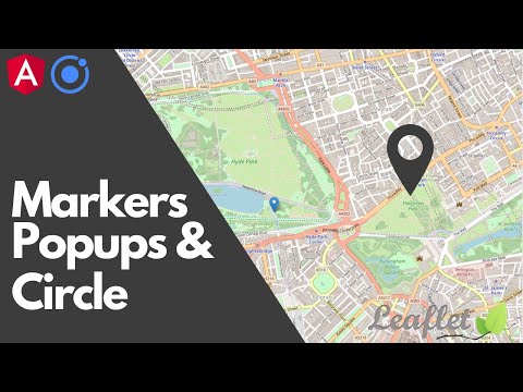 Leaflet markers, Popups and Circle