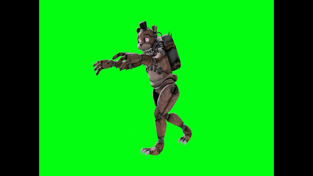 Walking Drawkill Freddy_Green Screen_Free To Use