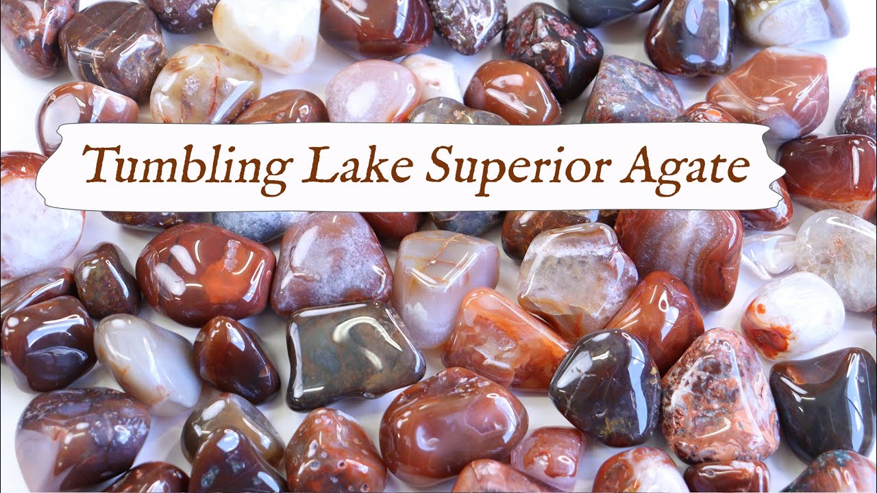 💎 Rock Tumbling LAKE SUPERIOR AGATE 💎 From Start to Finish! | Rotary Rock Tumbling Tips & Techniques