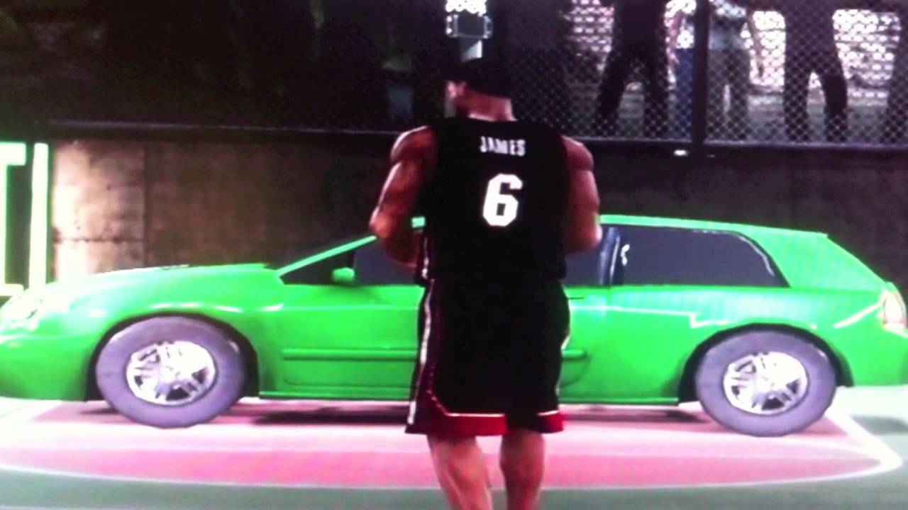 LeBron James jumps over car