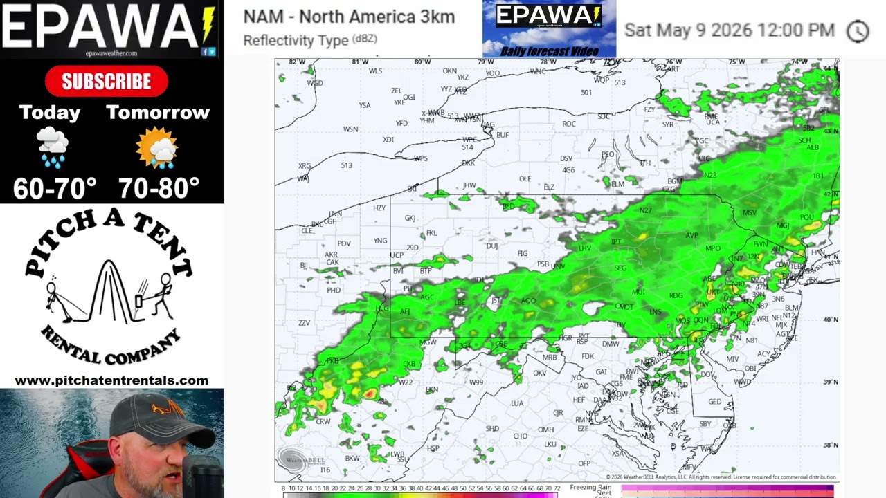 Weekend video forecast for May 9th/10th, 2026