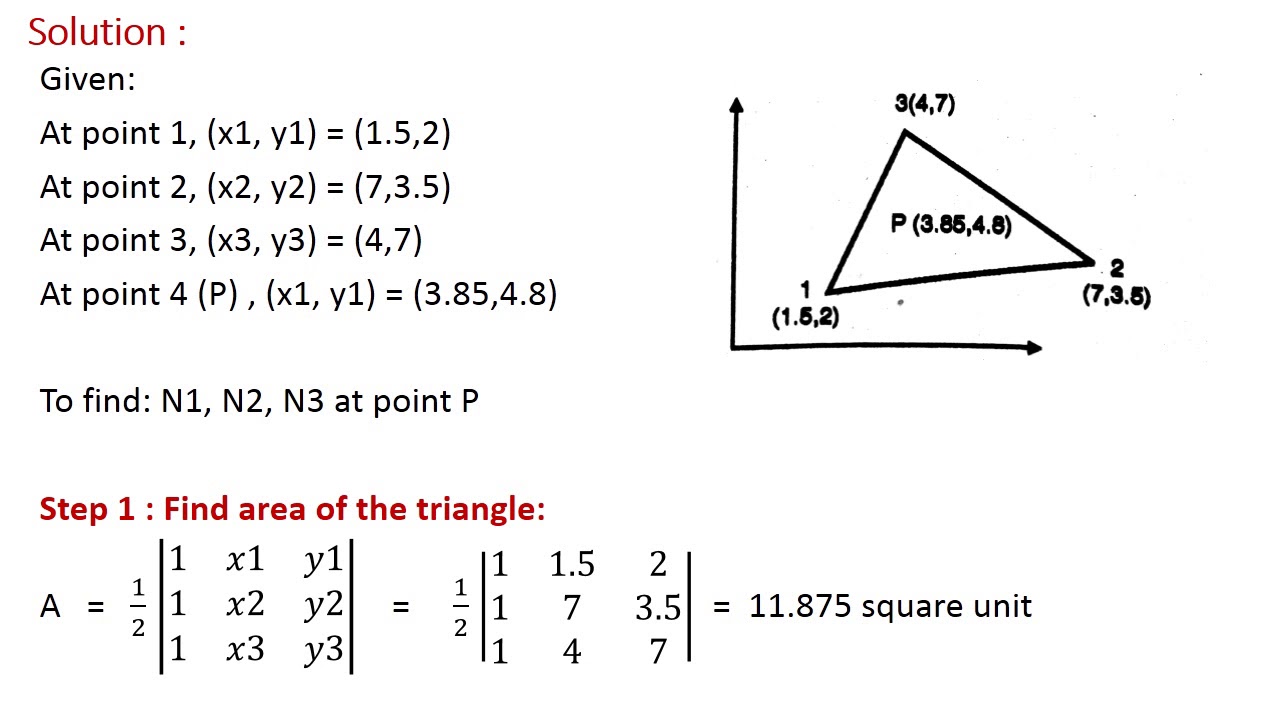 To evaluate shape function