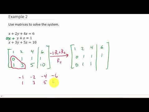Solving a System of Equations Using Matrices (No Solution)