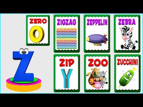 Words That Start with Z | Words That Start with Letter Z for Toddlers | Kids Learning Videos