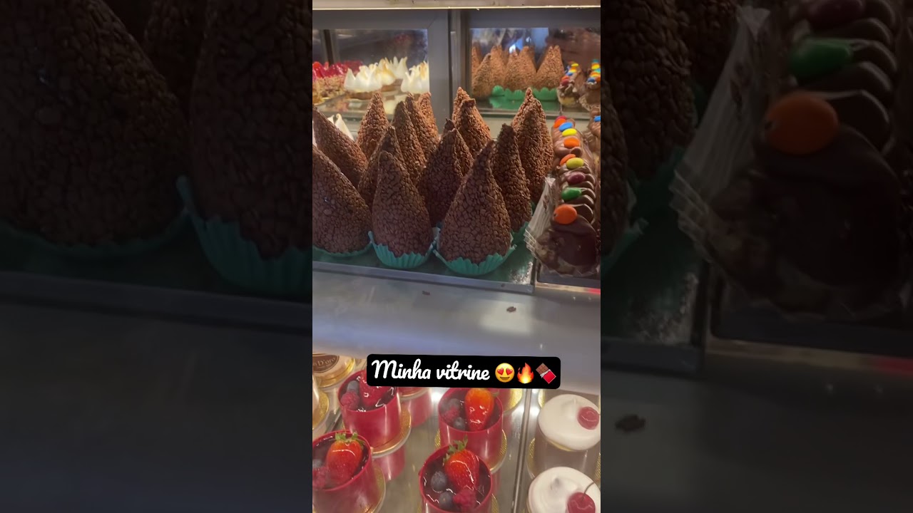 Vitrine de doces hoje. #padaria #confeitaria #doces #shorts #chocolate
