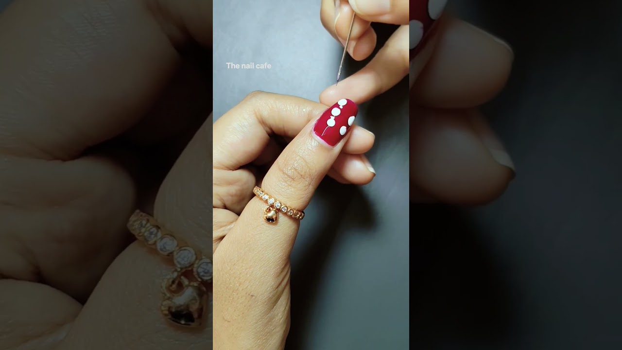 Easy nail art design with sefty pin 💅🏻🧷#nailartdesigns #shiningnails #easynailpaint #nailtutorial