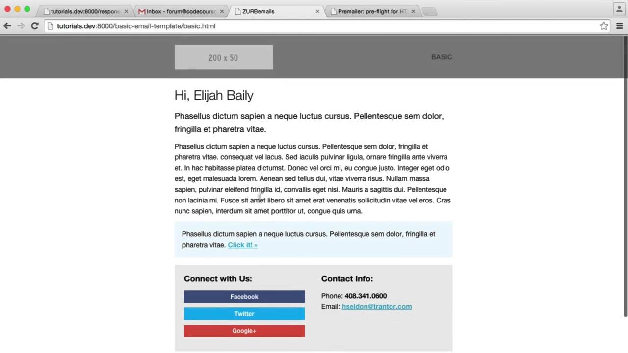 Sending Responsive Emails